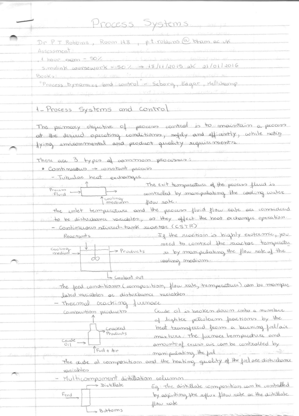 Process Systems - 04 17123 - Studocu