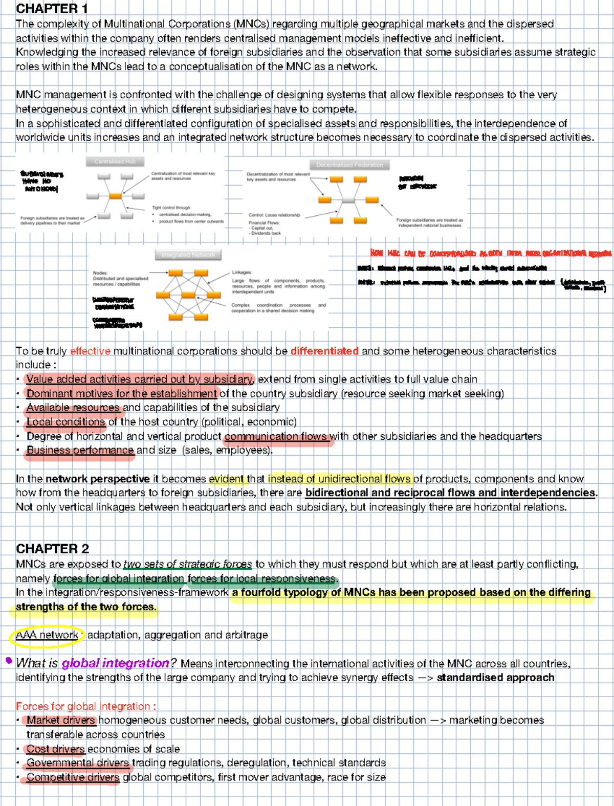Internalisation strategies - ####### CHAPTER 1 The complexity of ...
