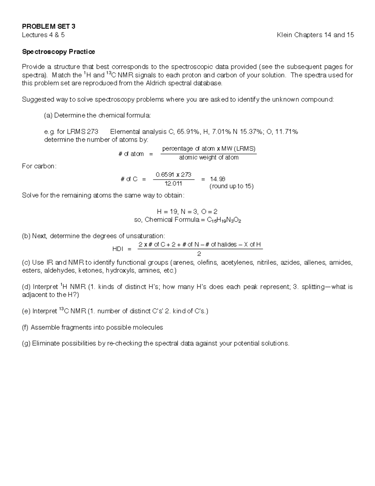 Pblmset 3 s2021 - PRACTICE - Klein Chapters 1 4 and 1 5 PROBLEM SET 3 Lectures 4 & 5 - Studocu