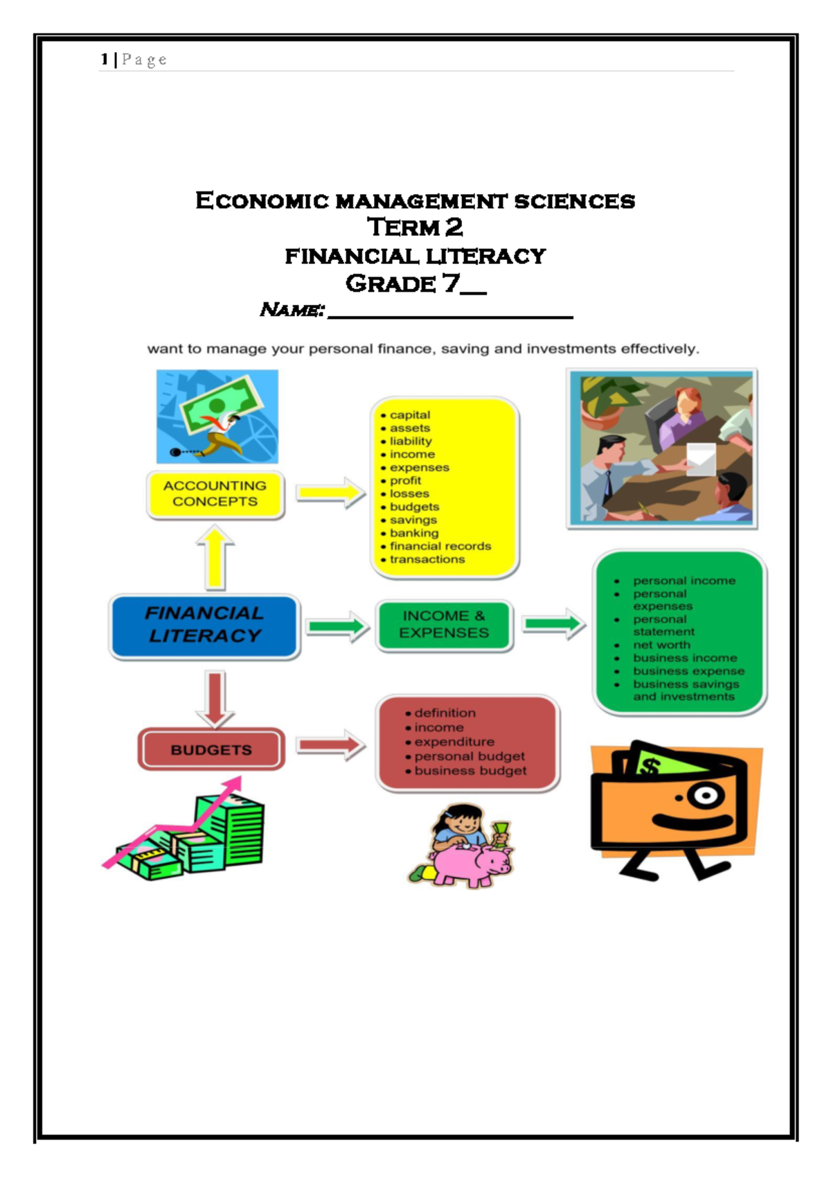 TERM 2 Financial Literacy Workbook 1 - Economic management sciences ...