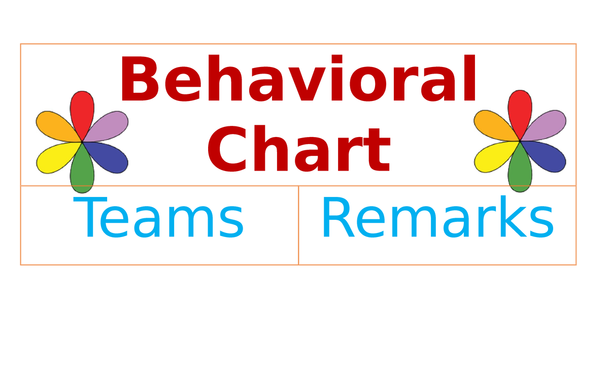 Behavioral Chart - gjkbghkljk;ojihbjvhcghvjbnk,ml. - Behavioral Chart ...