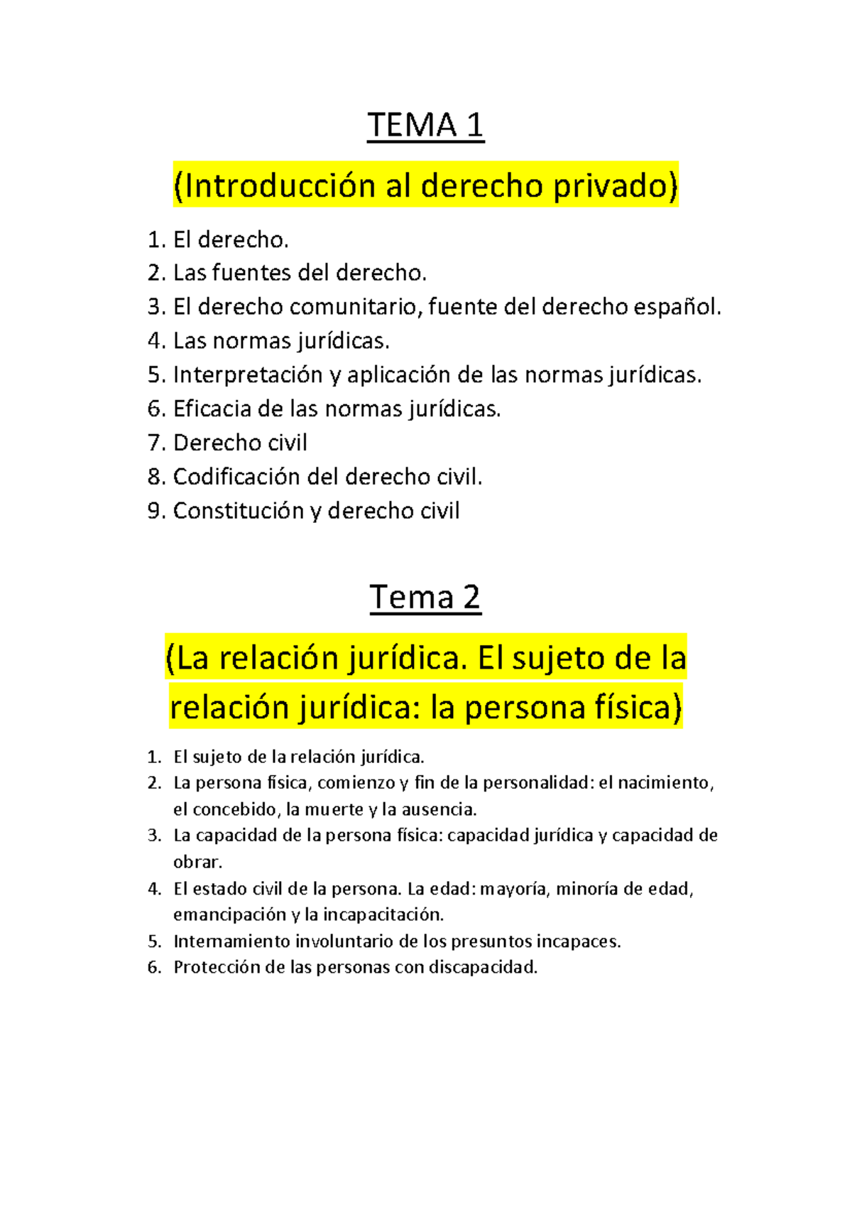 Esquema elementos de derecho privado - Warning: TT: undefined function: 32 (Introducción al ...