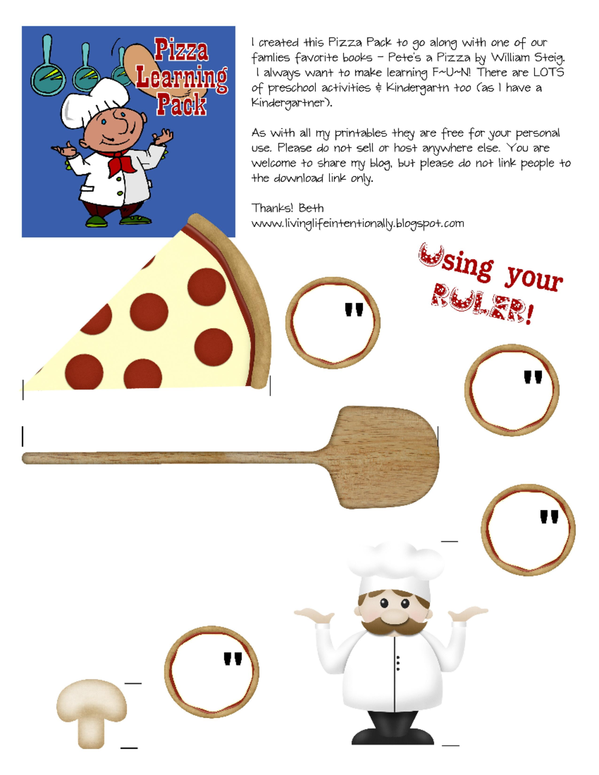 Pete's a Pizza Pack merged 40 pages - Pizza I created this Pizza Pack ...