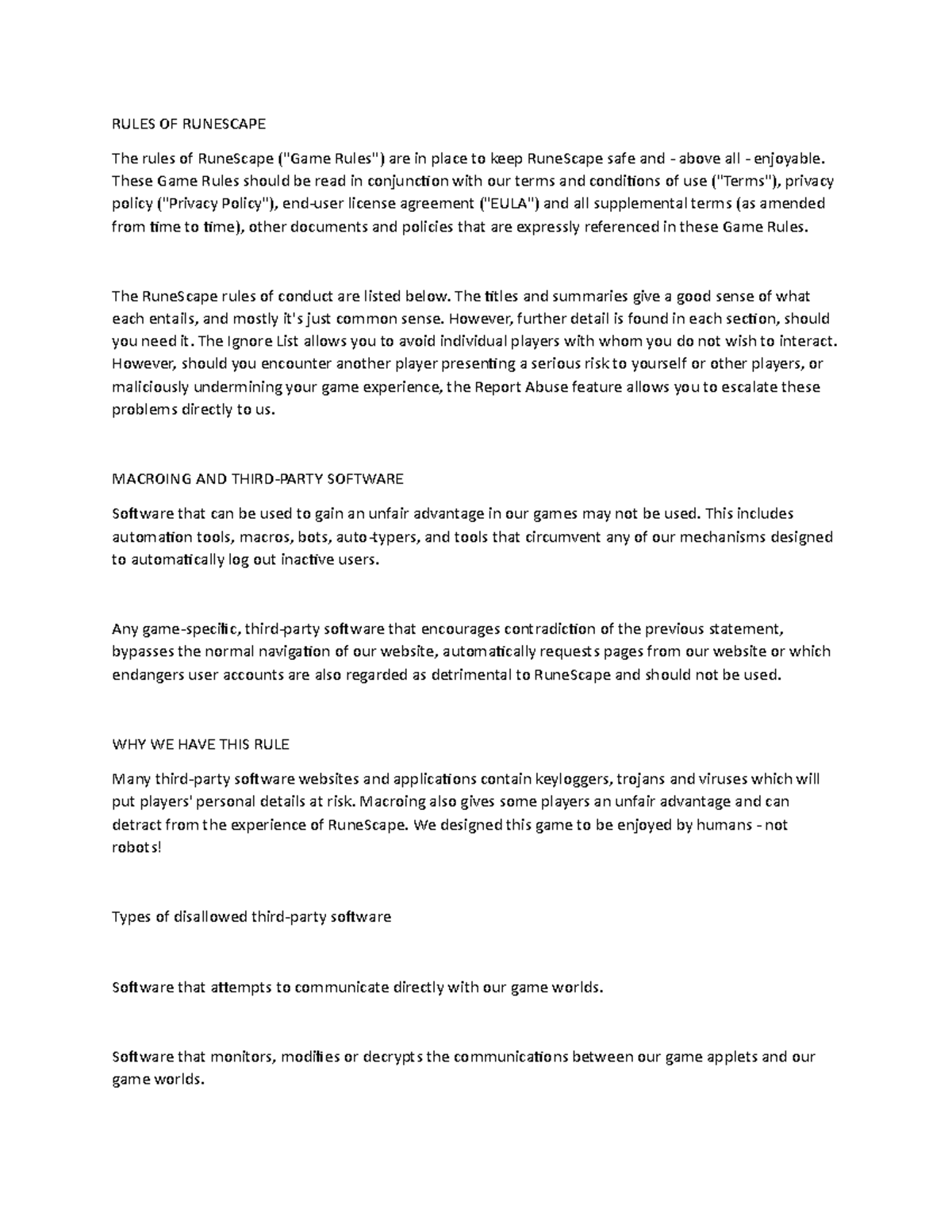 Rules OF Runescape - ghrdjxdyhnxdcfydrtuiftiykjftcyj - RULES OF ...