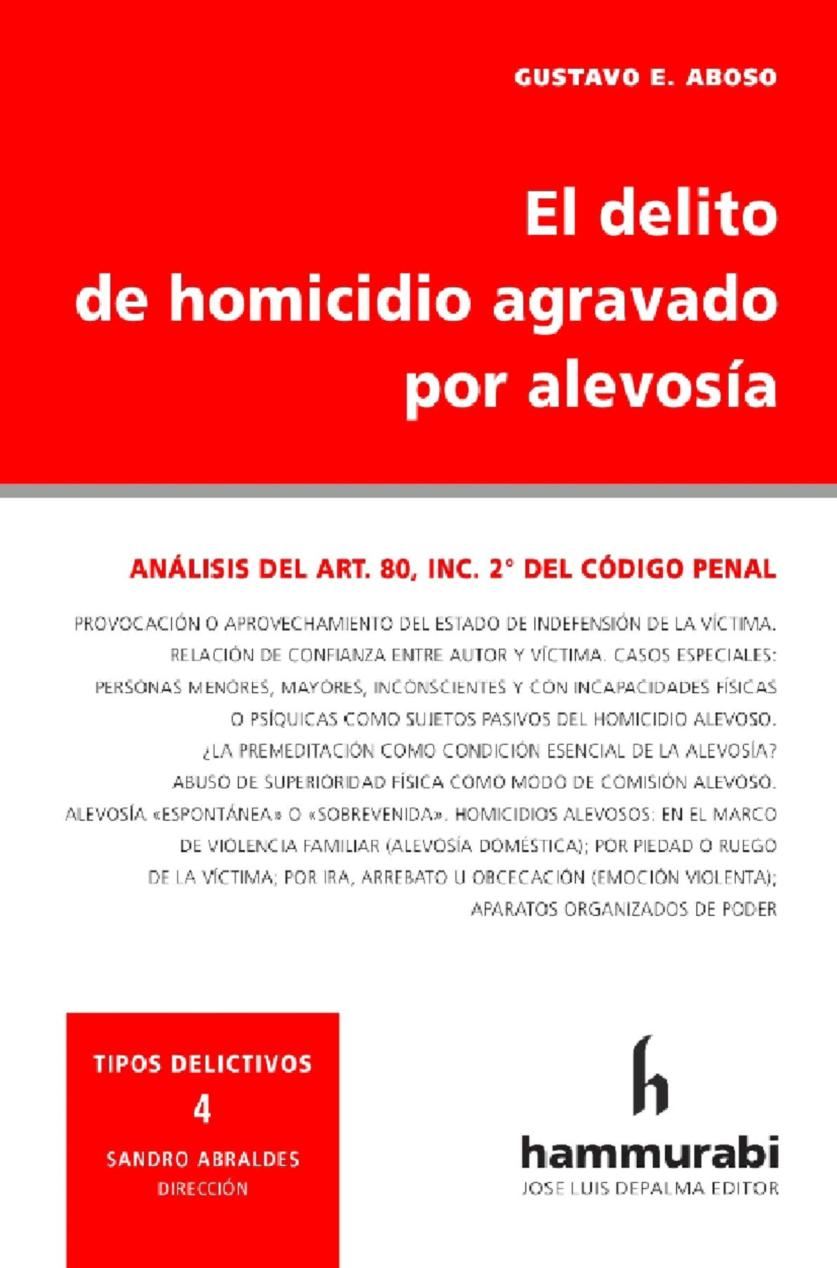 EL Delito DE Homicidio Agravado POR Alevosia - Fundamentos del Derecho ...