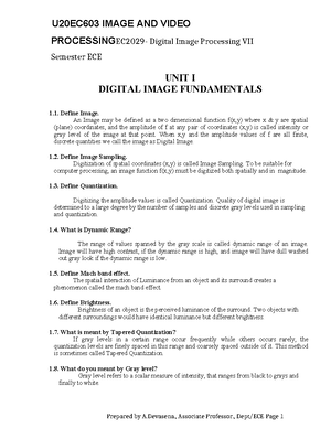 FOC UNIT 1 material (5 files merged) - overview of optical fiber ...