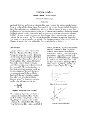 Formal Lab Report 1 Example - Molecular Cloning of Bacterial DNA ...