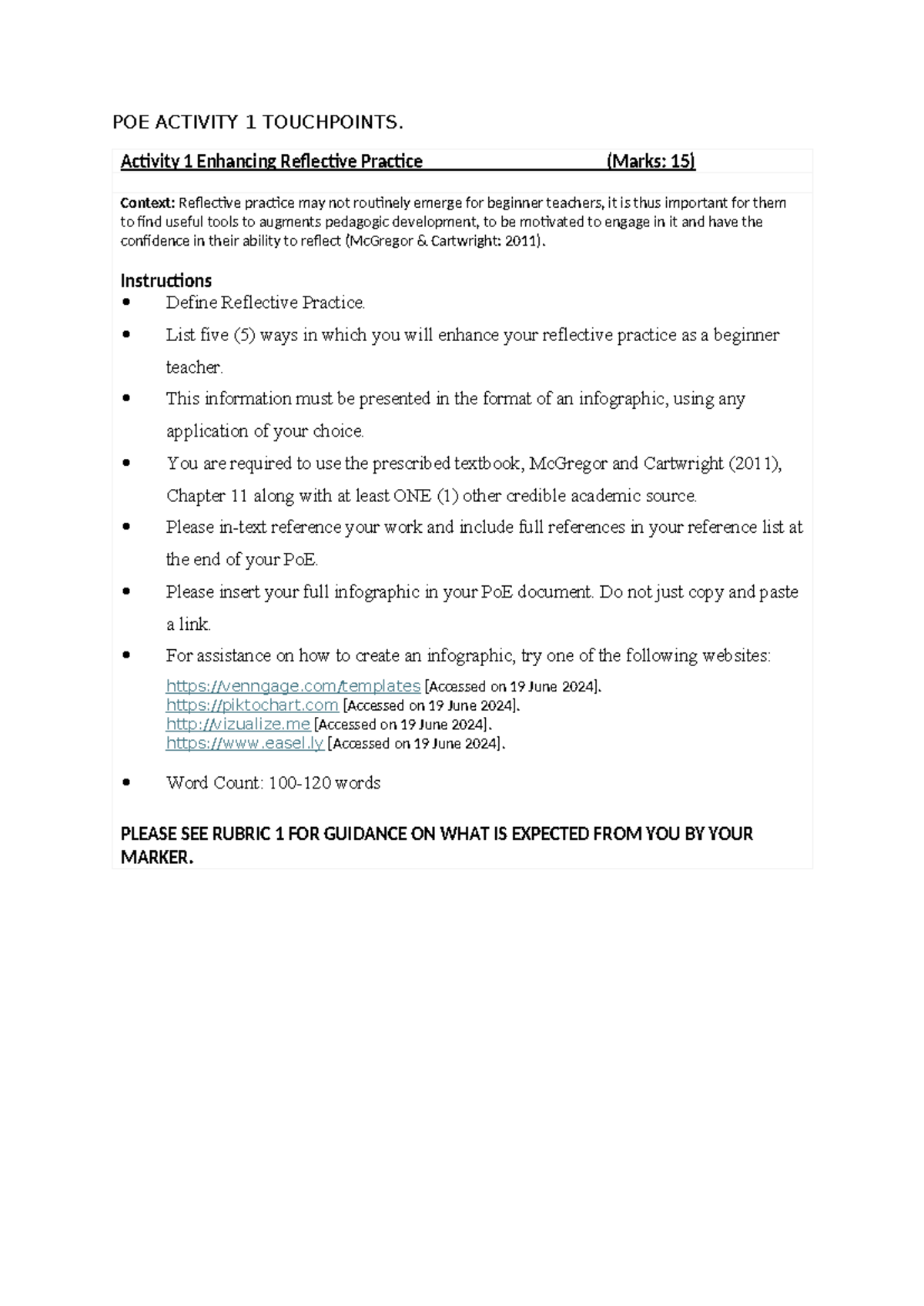 POE Activity 1 Touchpoints - POE ACTIVITY 1 TOUCHPOINTS. Activity 1 ...