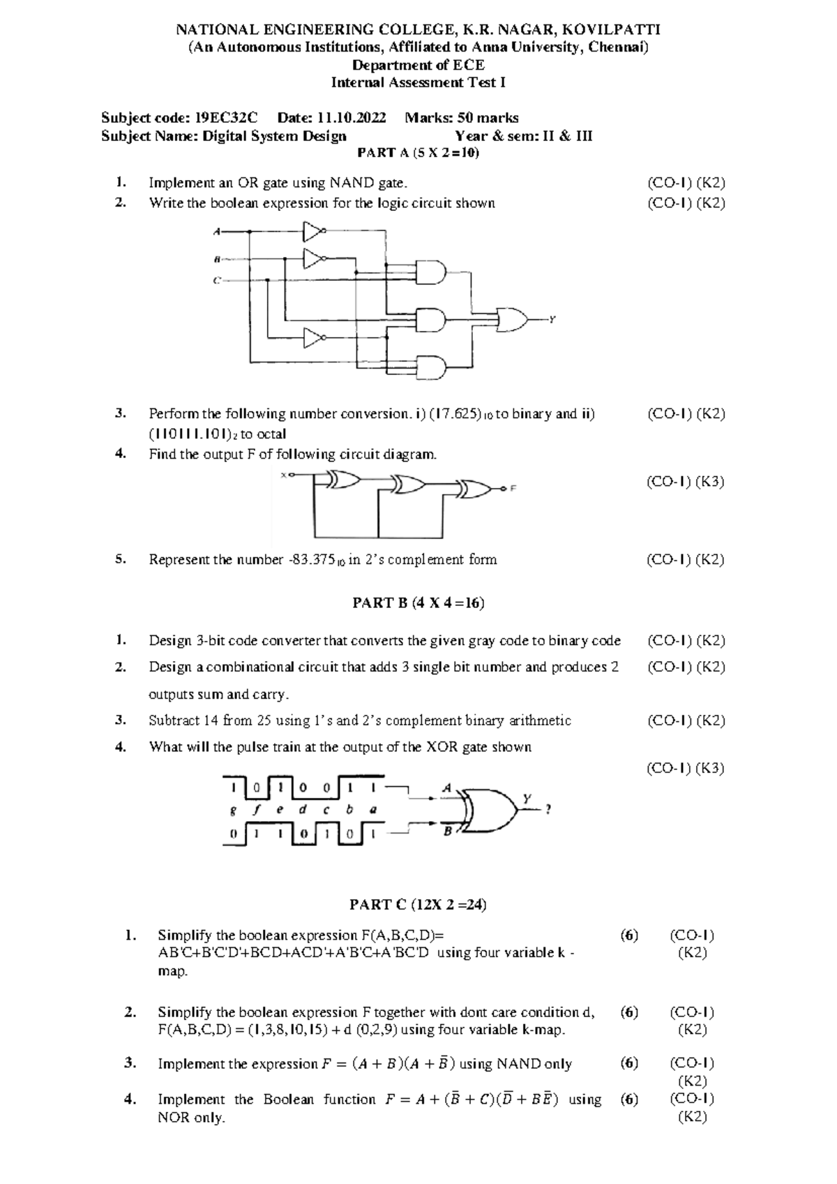 IAT 1 - Need this syllabus - NATIONAL ENGINEERING COLLEGE, K. NAGAR ...