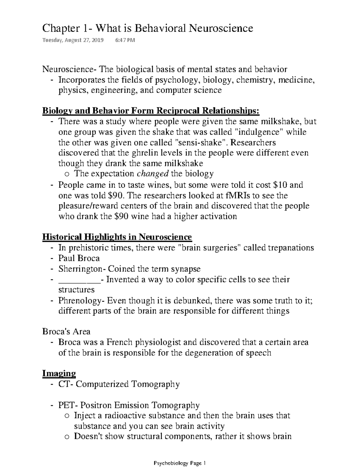 Psychobiology Notes Incorporates The Fields Of Psychology Biology psychobiology-notes-incorporates-the-fields-of-psychology-biology