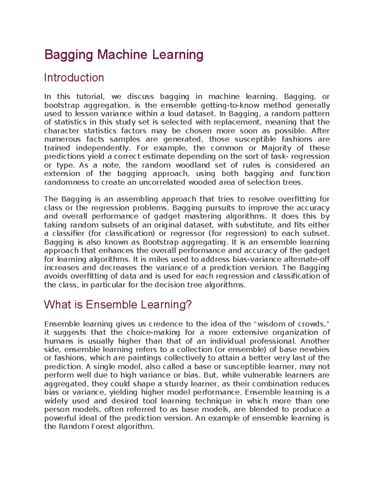 UNIT-5- Amlbagging WITH EX Program - Bagging Machine Learning ...