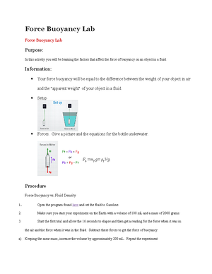 Project 2 Module 5 - Physics 150: Mechanics Project 2: Newton’s Laws of ...