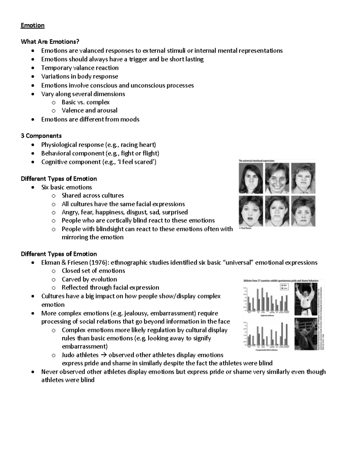 Cogs 176 Notes Part 4 Huperbach Warning Tt Undefined Function 32 Emotion What Are