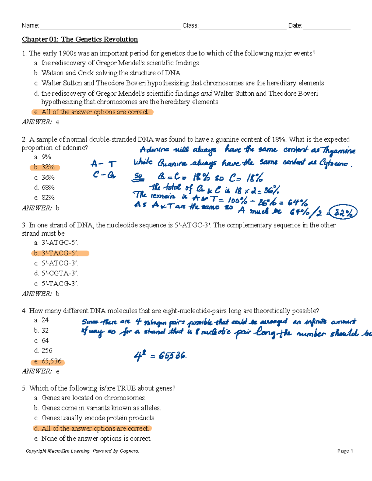 Chapter 01 The Genetics Revolution - Chapter 01: The Genetics ...