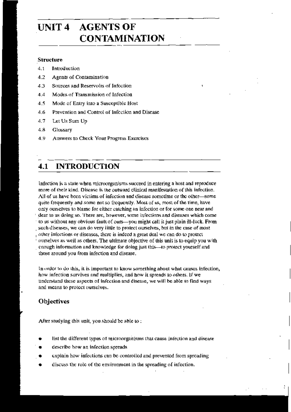 Unit-4 - Environmental Sanitation: Agents of contamination - UNIT 4 ...