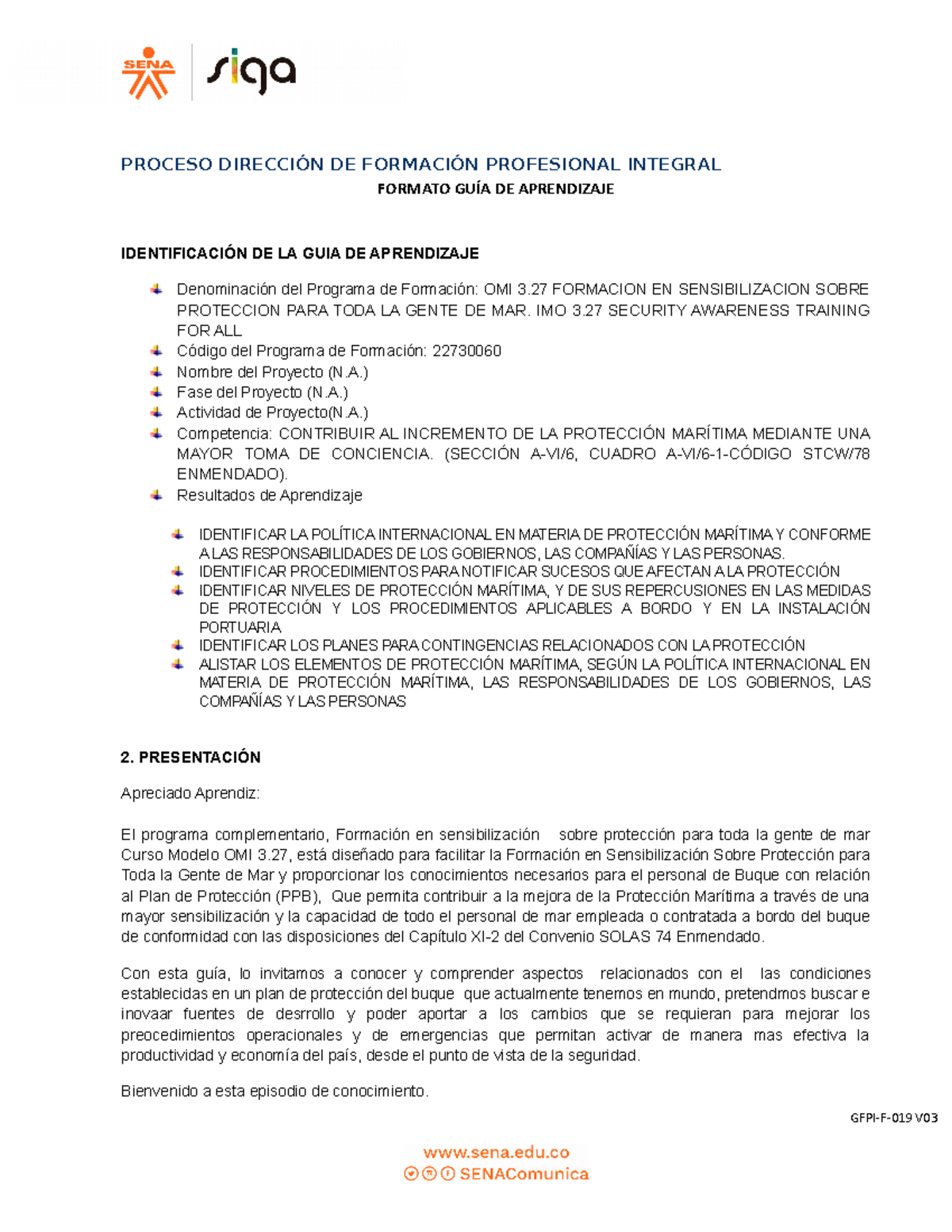 GUIA No 1 Final 3 - guia1 - PROCESO DIRECCIÓN DE FORMACIÓN PROFESIONAL INTEGRAL FORMATO GUÍA DE ...