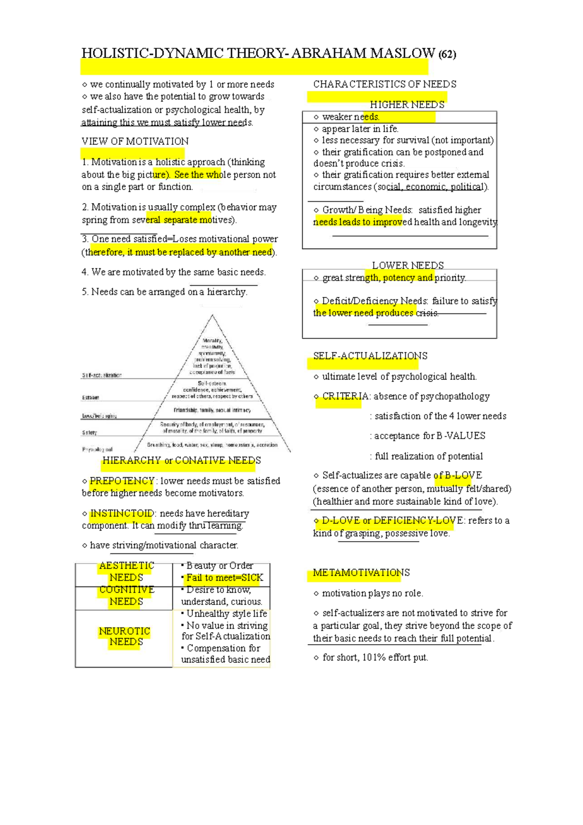 Downstudocu - lecture notes theories of personality summary of the ...
