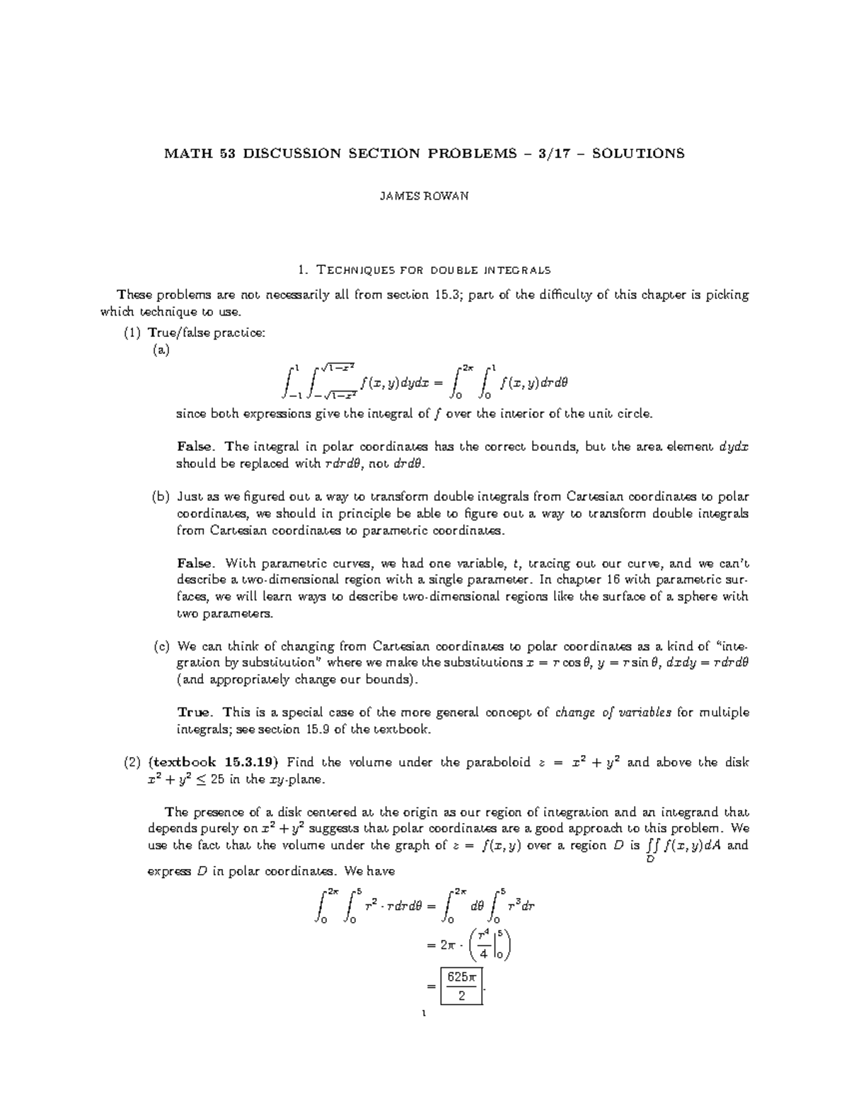 MATH53S20 Section 0317 Solns - MATH 53 DISCUSSION SECTION PROBLEMS – 3/ ...