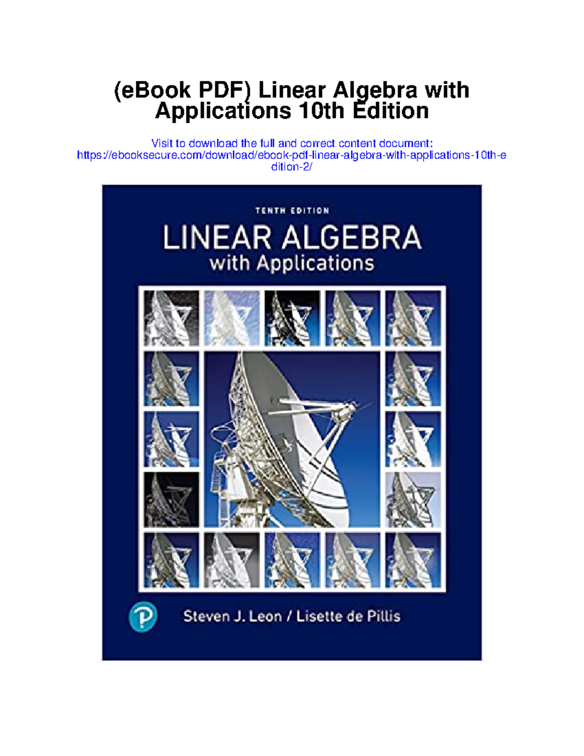 703027975 Full download e Book PDF Linear Algebra With Applications ...
