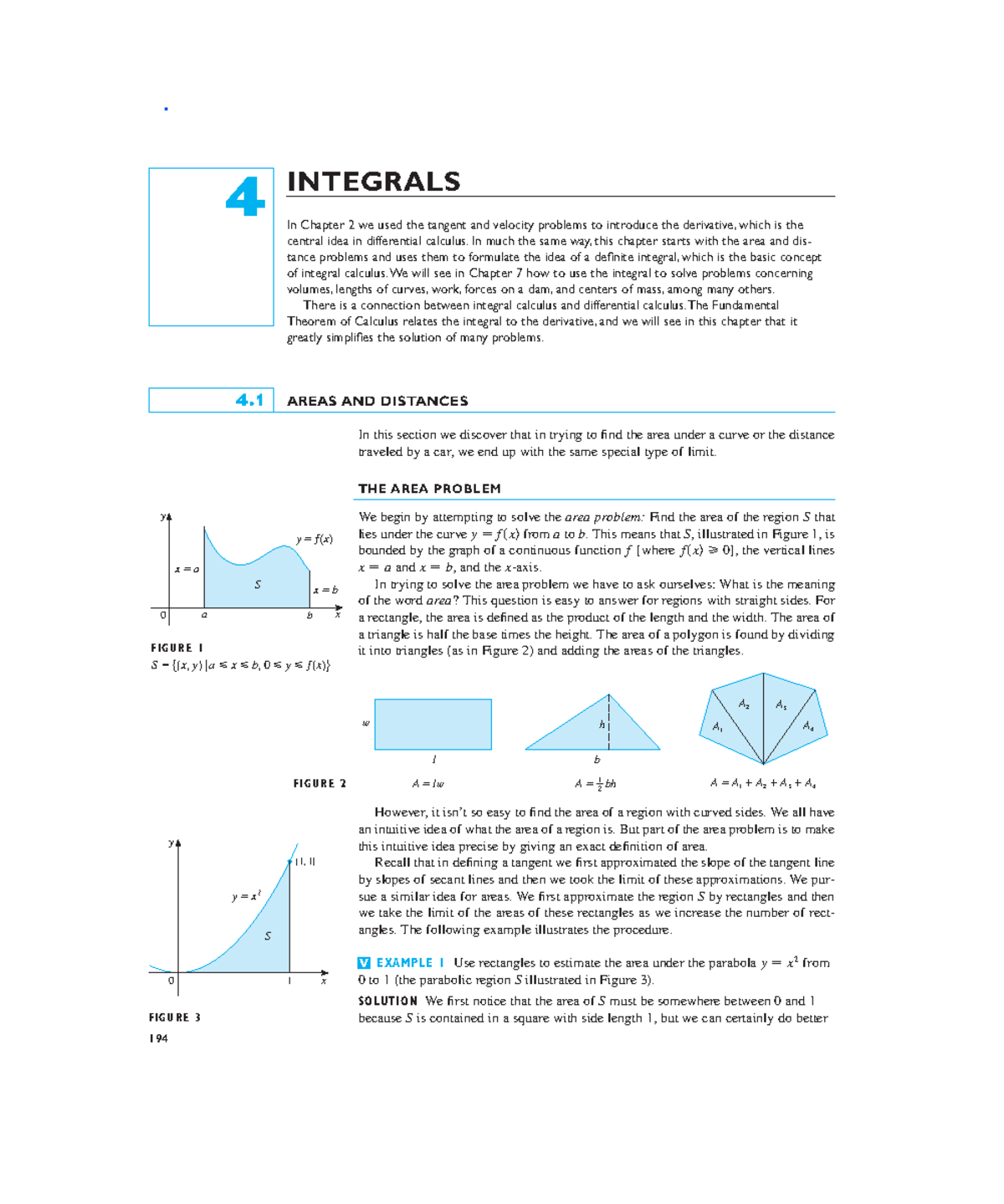 Math work ch - math work - AREAS AND DISTANCES In this section we ...
