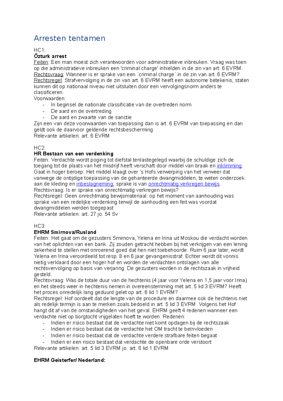 Arresten tentamen - Vraag was toen op die administratieve inbreuken een ...