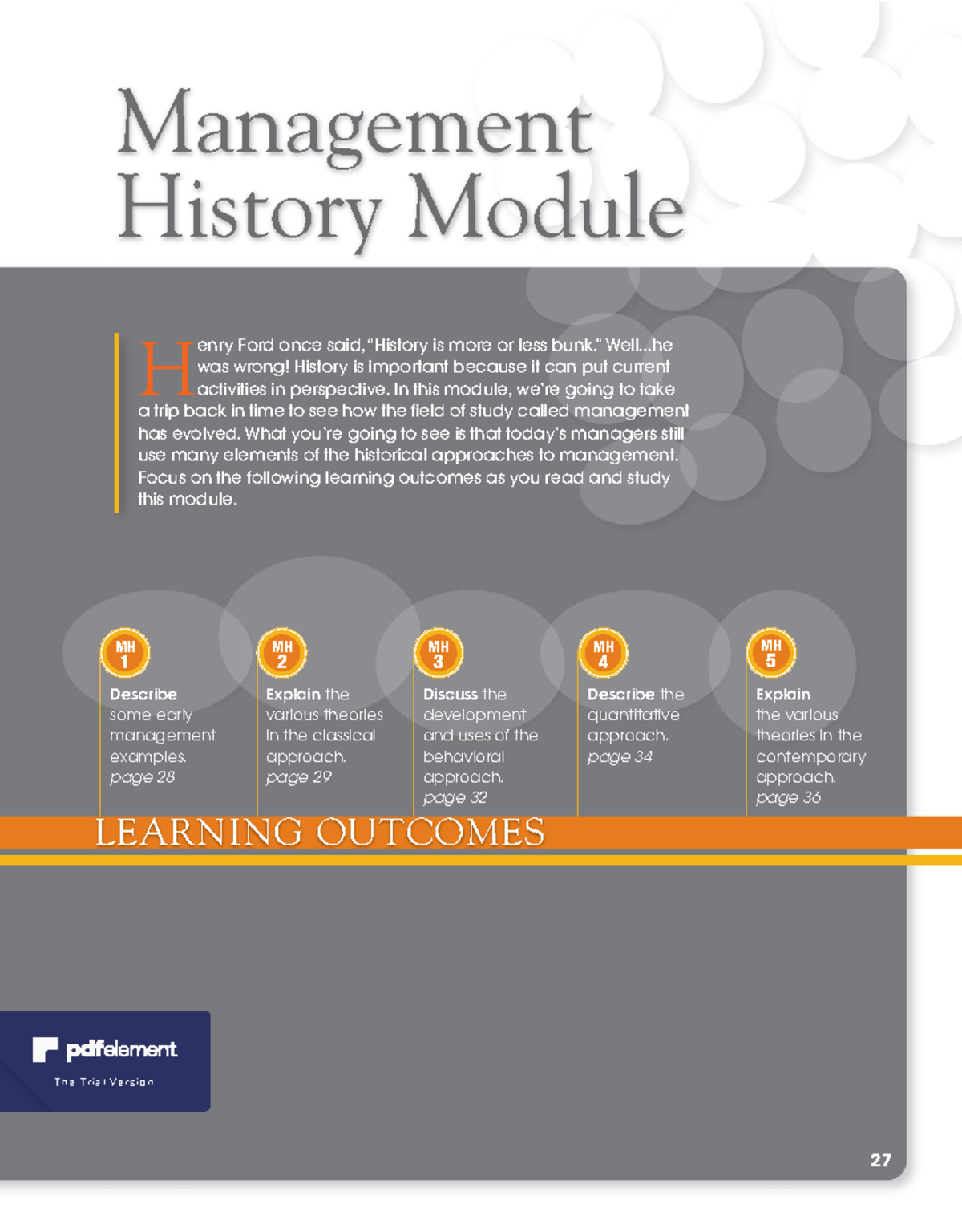 Module 2 - zzzzz - Management History Module MH 5 MH 4 MH 3 MH 2 MH 1 ...