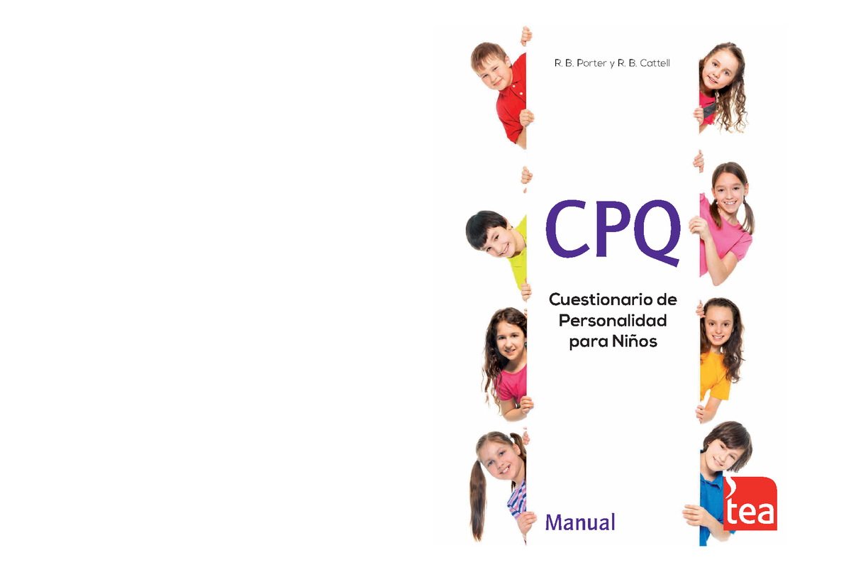 CPQ Manual 1 - prueba psicologica cpq - Cuestionario de Personalidad para Niños R. B. Porter y R ...