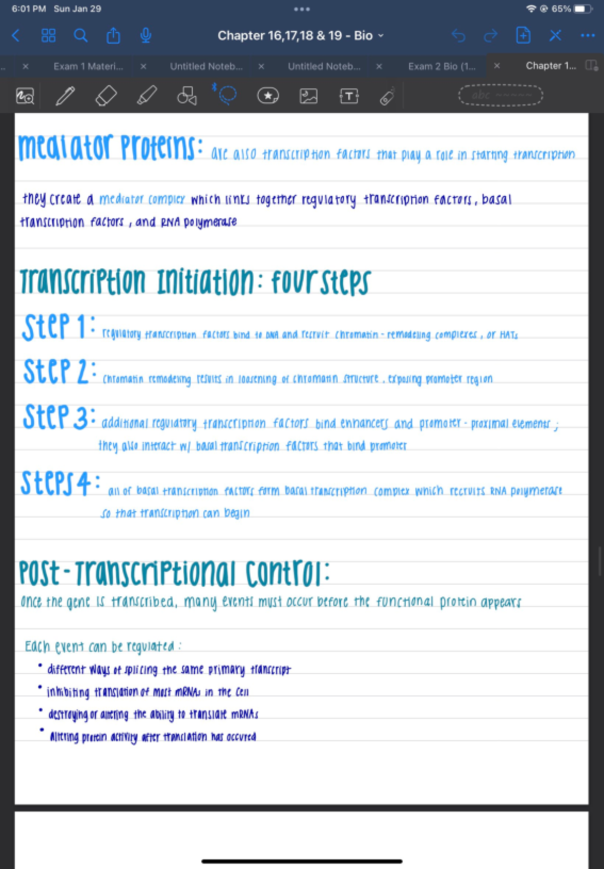 Chapter 19 Notes - BI 111 - Studocu
