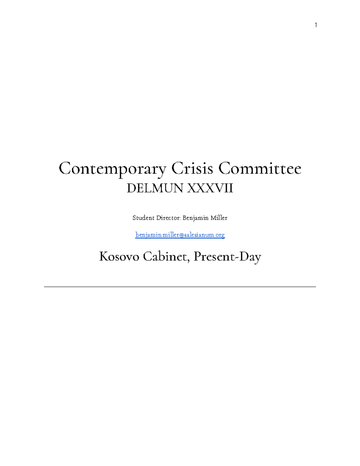 Contemporary Crisis Committee- Background Guide - Contemporary Crisis ...