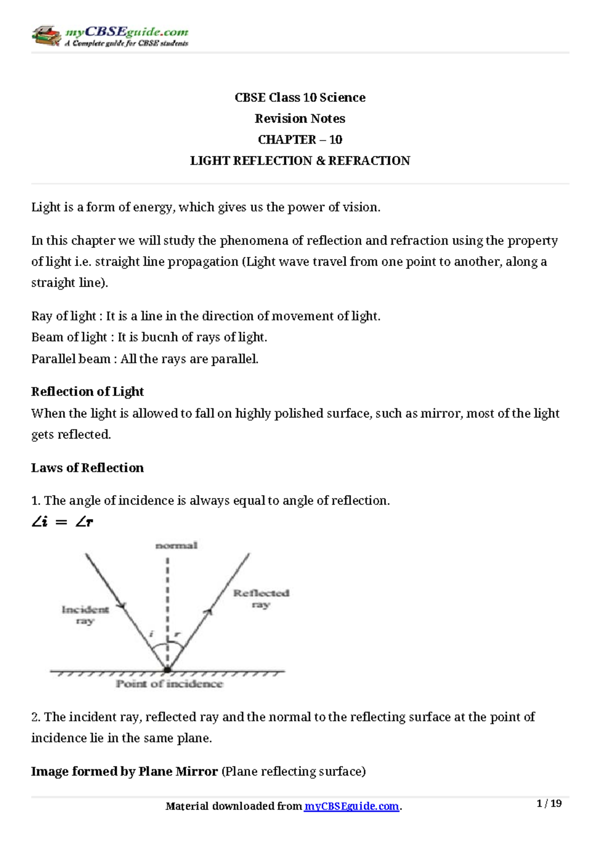 7f694f55c363c9dd2a6268efb32c33a4 - CBSE Class 10 Science Revision Notes ...