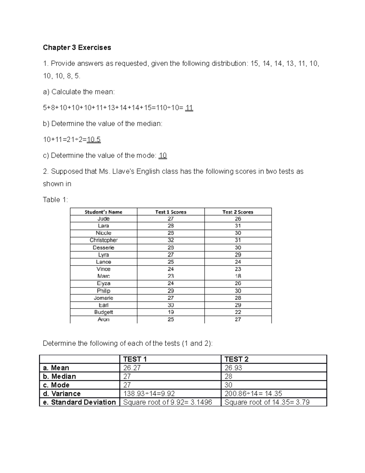 Fundamental In Business Analytics, Descriptive statistical measure ...