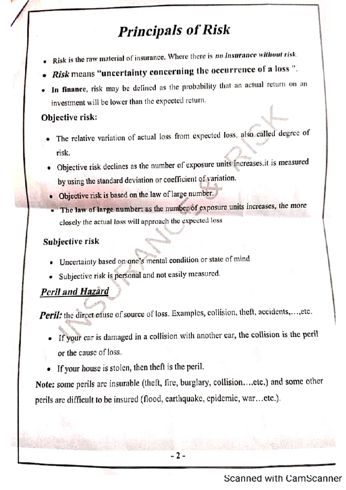 Insurance - Summaries - Material Classifications and Selection - Studocu