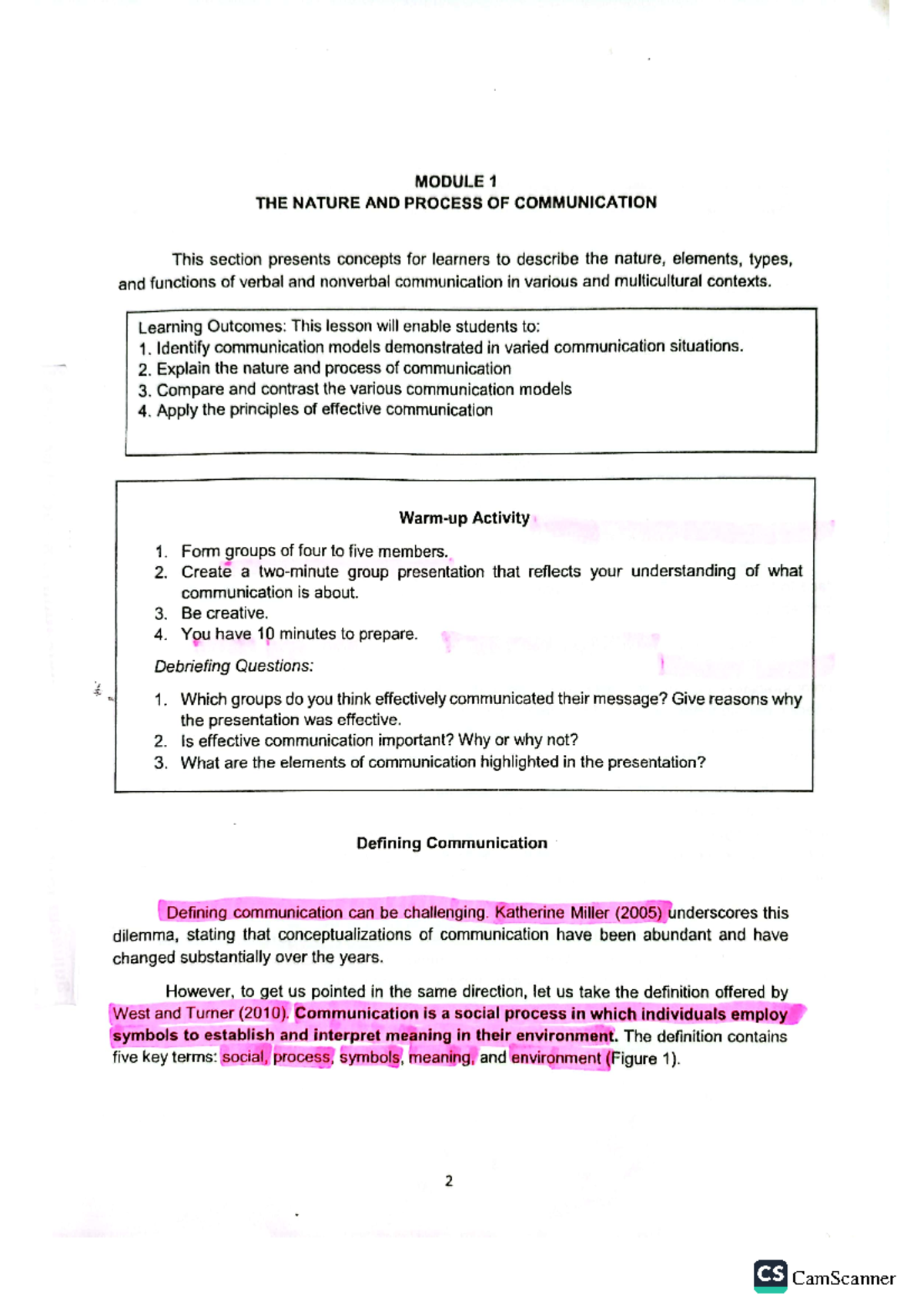 Pur Com-1st-Module - Topic in purposive communication - MODULE 1 THE ...