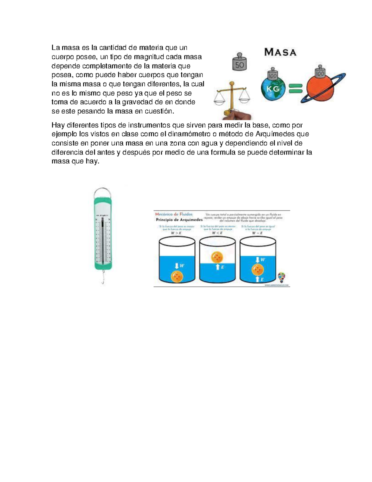 Ensayo Magnitud MASA Ramses Gamez - La masa es la cantidad de materia ...