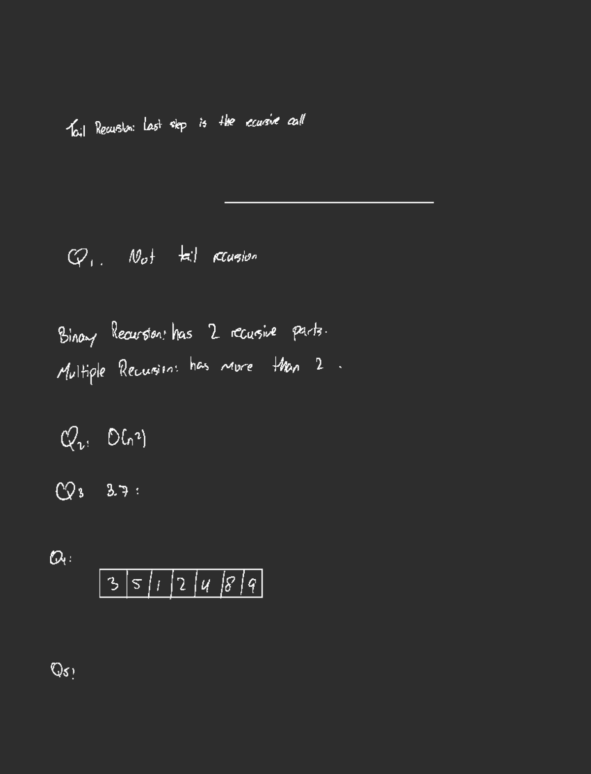 Recursion - 25 Jan 2023 - COMP 352 - Tail Recursion Laststep is the ...