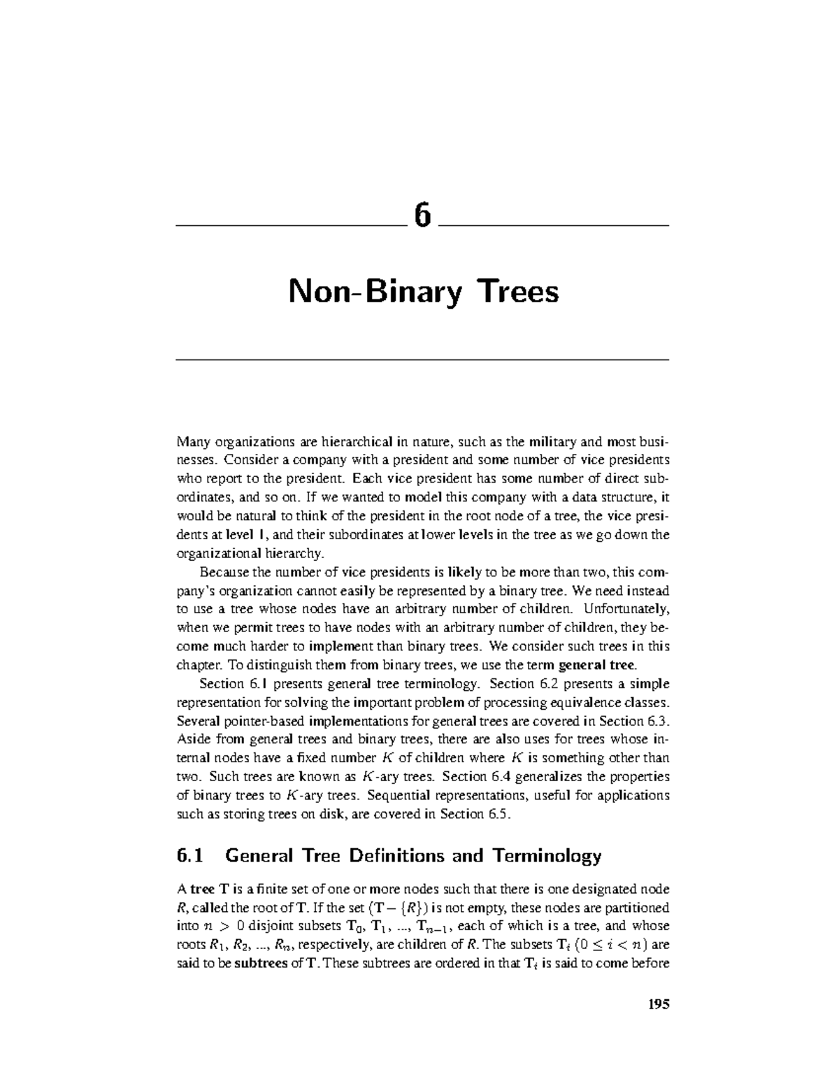 B) General Trees Shaffer Extract - 6 Non-Binary Trees Many ...