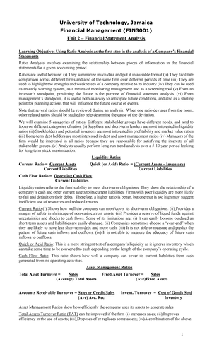 Fin Man Unit 3 Tutorial-Risk and Return Revised Aug2021 - Page | 1 ...