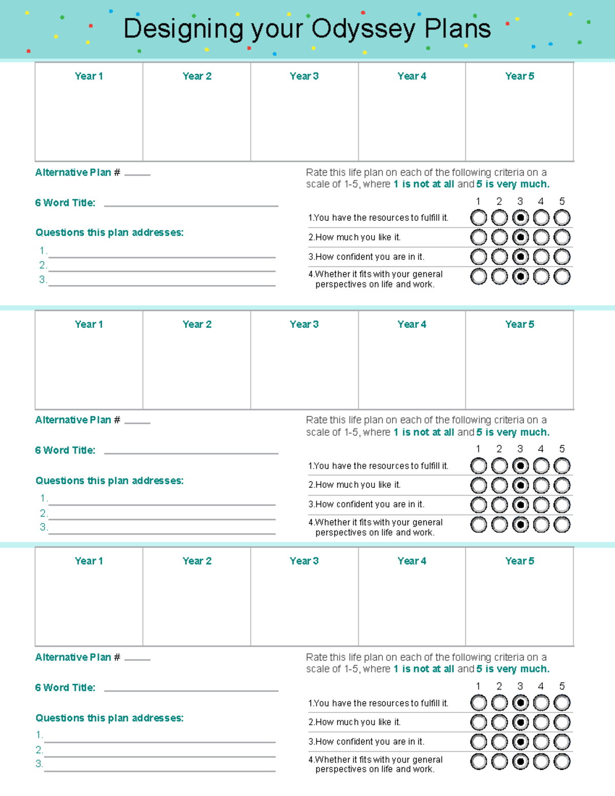 Module 6 Designing your Odyssey Plans - Designing your Odyssey Plans ...