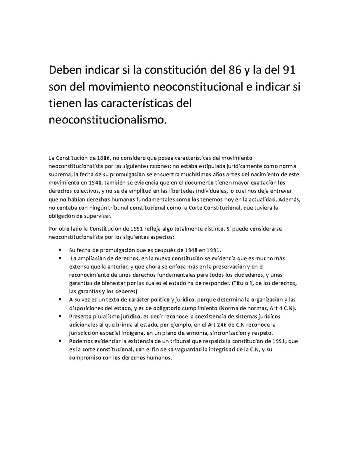 Trabajo de la CN 86 Y 91 - ................. - Deben indicar si la ...