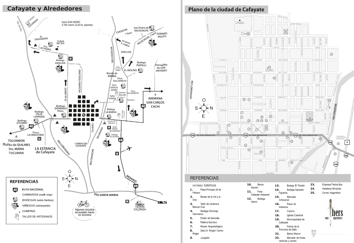 Mapa web cafayate - Cafayate y Alrededores Cerro SAN ISIDRO 2 msnm (2 ...