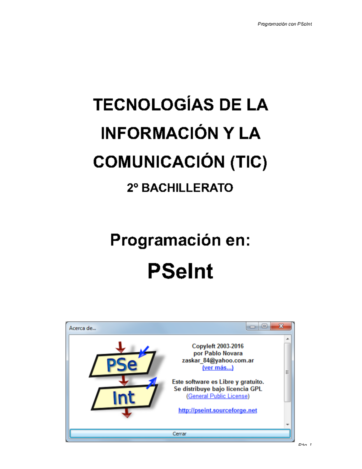 Manual-pseint - COMPUTACION - TECNOLOGÍAS DE LA INFORMACIÓN Y LA ...