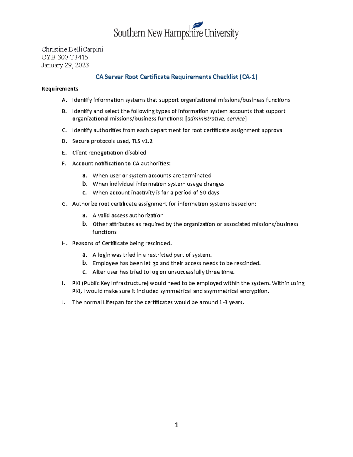 CYB 300 Milestone 2 part 2 Christine Delli Carpini - Christine ...