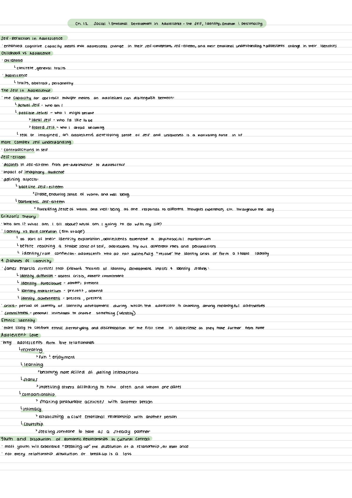 Ch 12: Social and Emotional Development - Ch . 12 Social i. Emotional ...