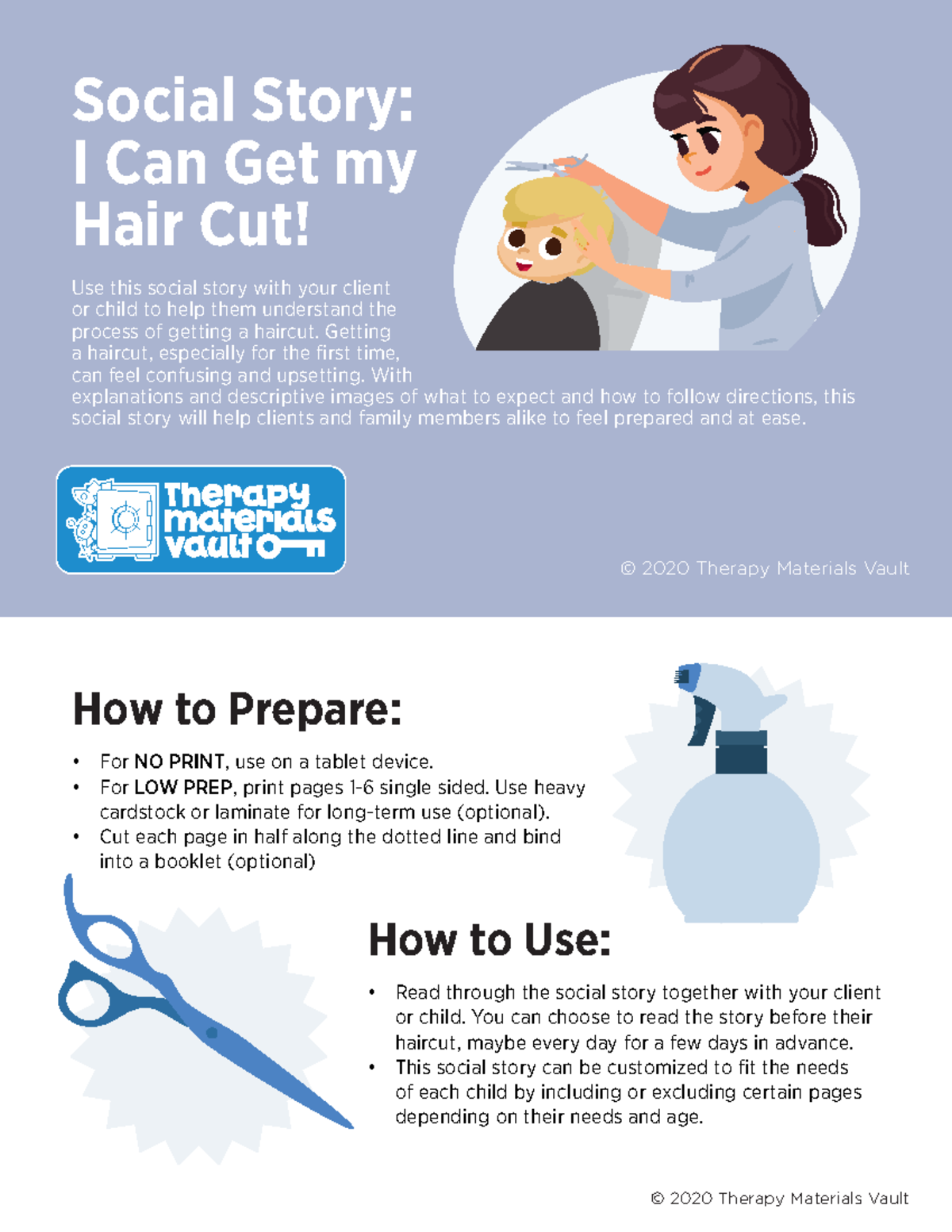 Social-Story I-can-get-my-Haircut-jmj9nt - © 2020 Therapy Materials ...
