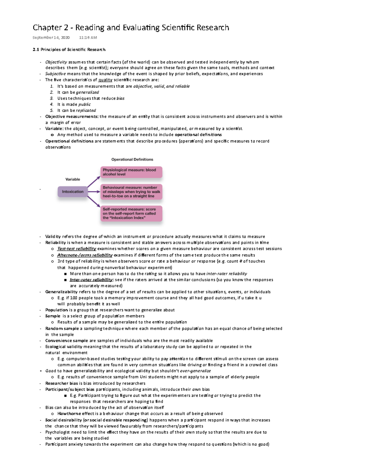 Chapter 2 copy - notes - Chapter 2 - Reading and Evaluating Scientific ...