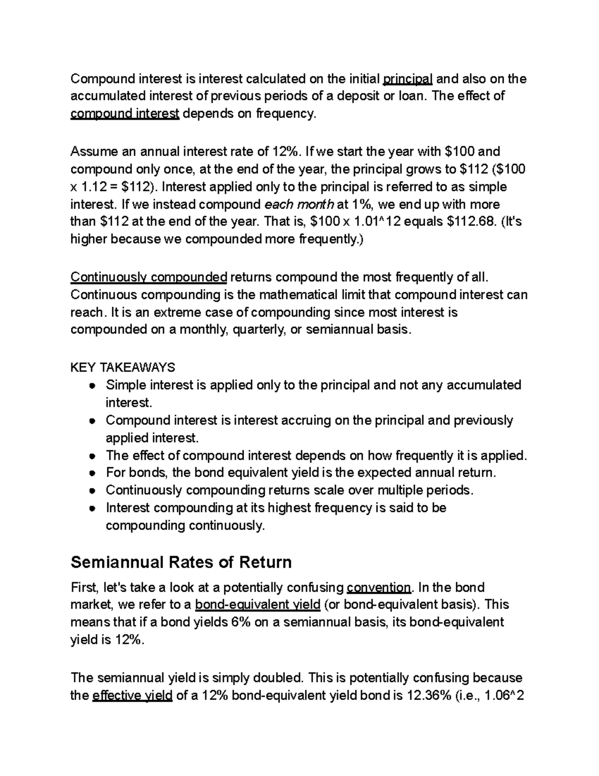 Continuous Compound Interest - Google Docs - Compound interest is ...