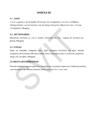 Python Programming Unit-V - MODULE V 5 PROGRAMS In this era of internet, it is a requirement in ...