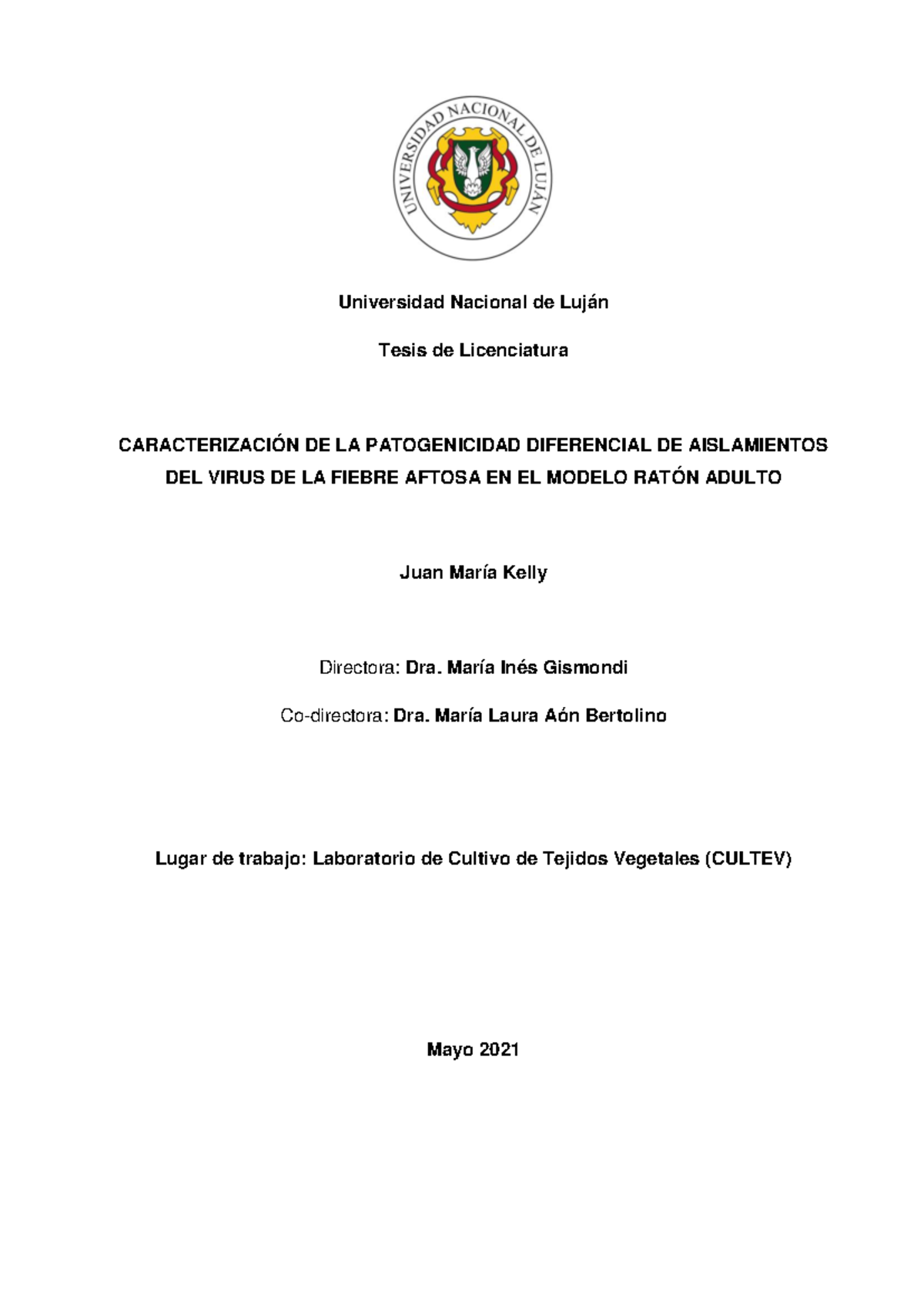 18 - Tesis - Kelly, Juan Maria (108800) - Universidad Nacional de Luján ...