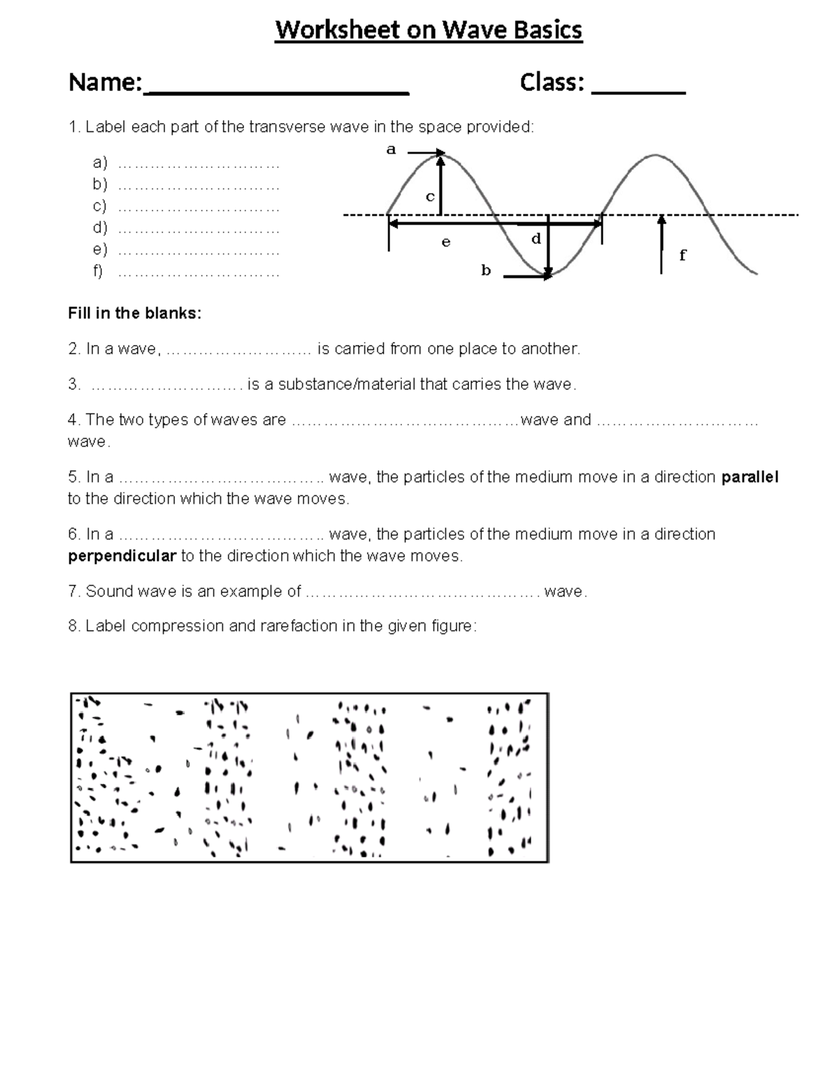 Aya Mohsin - Y12 012 Wave property homework - Worksheet on Wave Basics ...