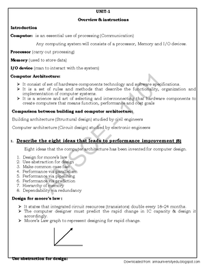 Unit Iv Coa Instruction Level Parallelism Parallel Processing
